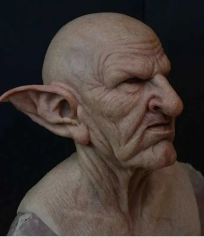 New Old Man Mask With Pointy Ears Scary Halloween... From Kam_wo_court1 ...