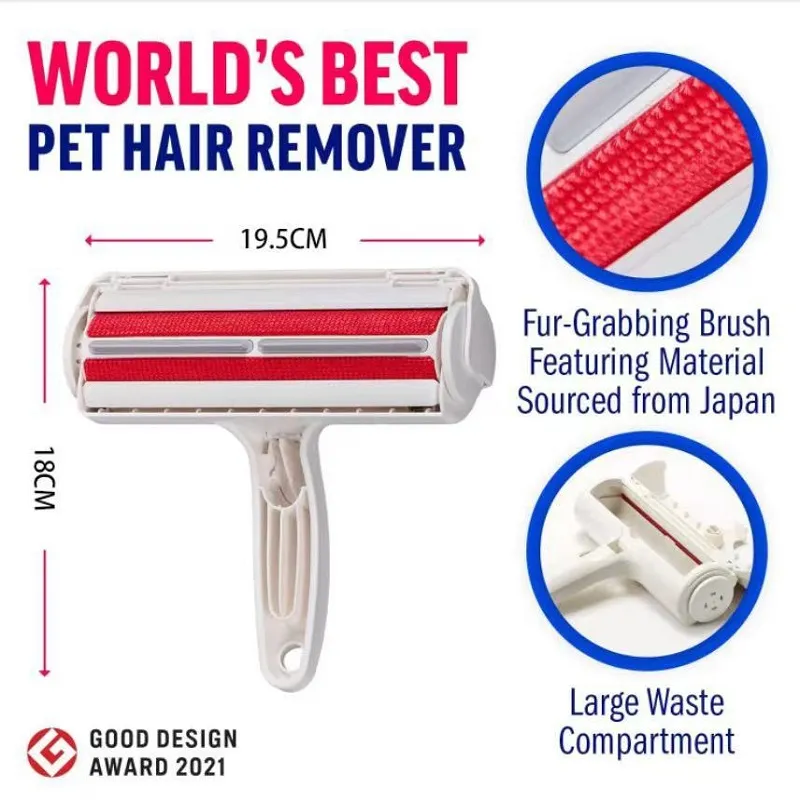 DHgate.com:Self-Cleaning Pet Hair Remover Roller: Dog & Cat Fur Removal ...