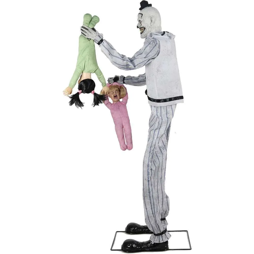 Animated Outdoor 7Ft Clown Halloween Decoration, Multicolor Lights, 6 ...