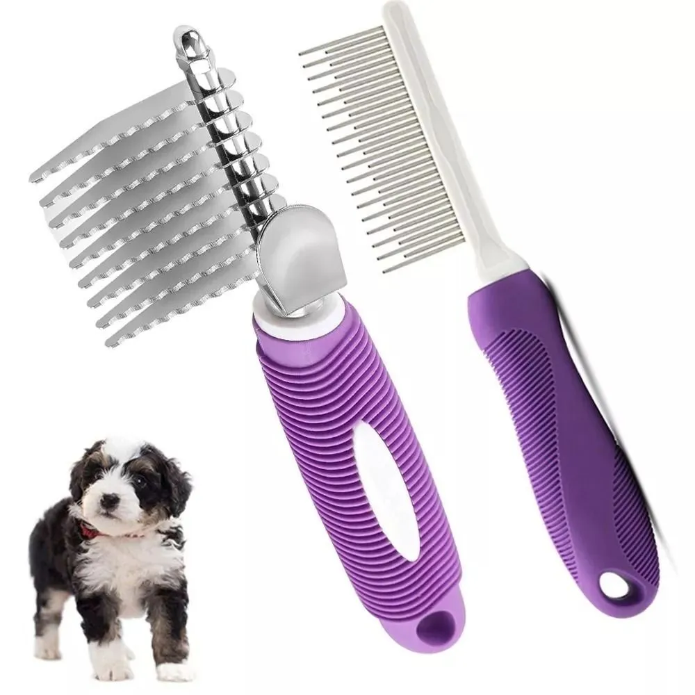 Doggo Comb For Loose Hair Removal Stainless Steel Pet Grooming Comb ...