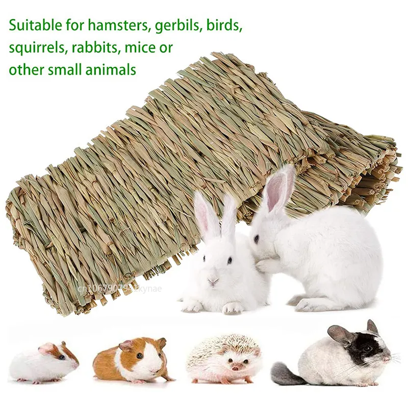 DHgate.com:Natural Straw Pet Bedding Mat - Grass Bunny Rabbit Waving ...