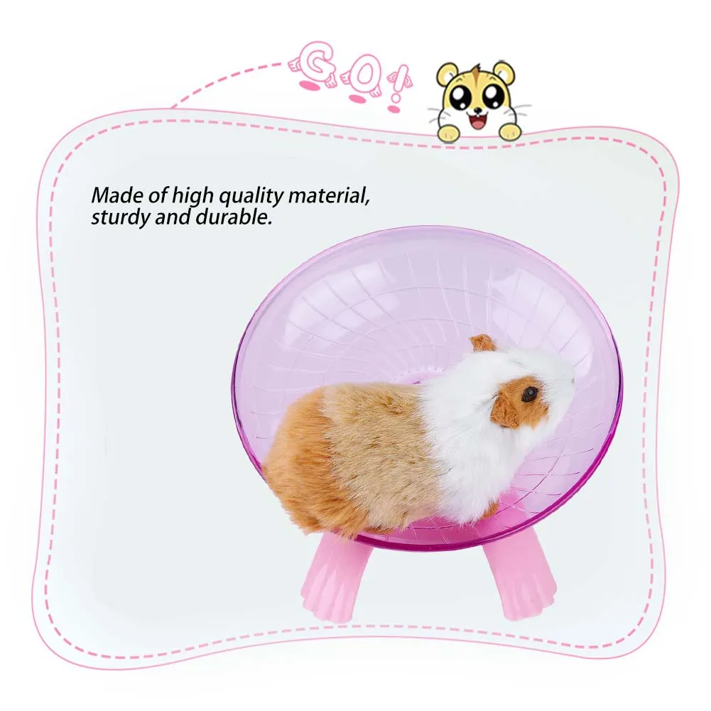 DHgate.com:Pink Silent Hamster Wheel, Plastic Exercise Roller for Small ...
