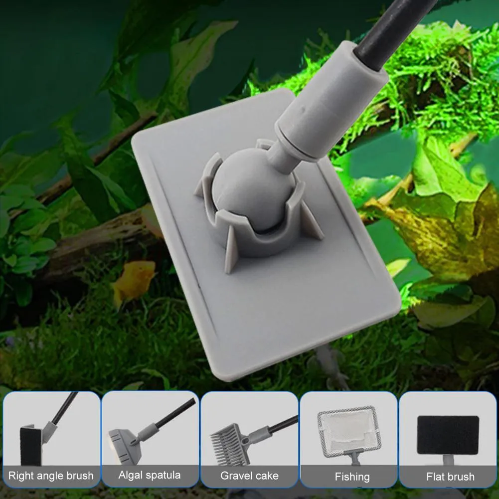 Adjustable Aquarium Algae Scraper Set: 5-in-1 Fish Tank Cleaning Kit ...