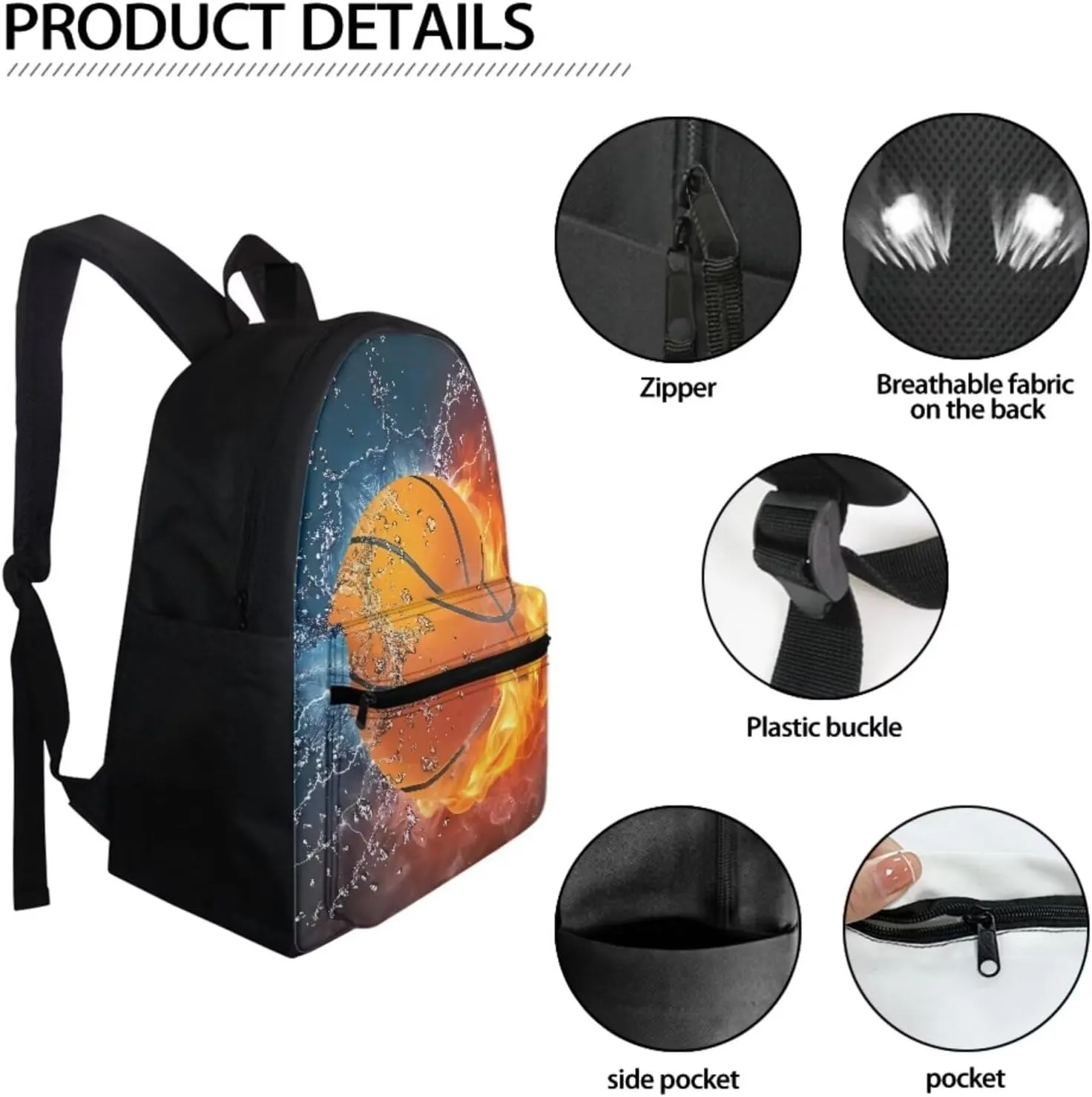 TLXT Basketball Print Backpacks For Kids ... From Jiuyunstore, $26.52 ...