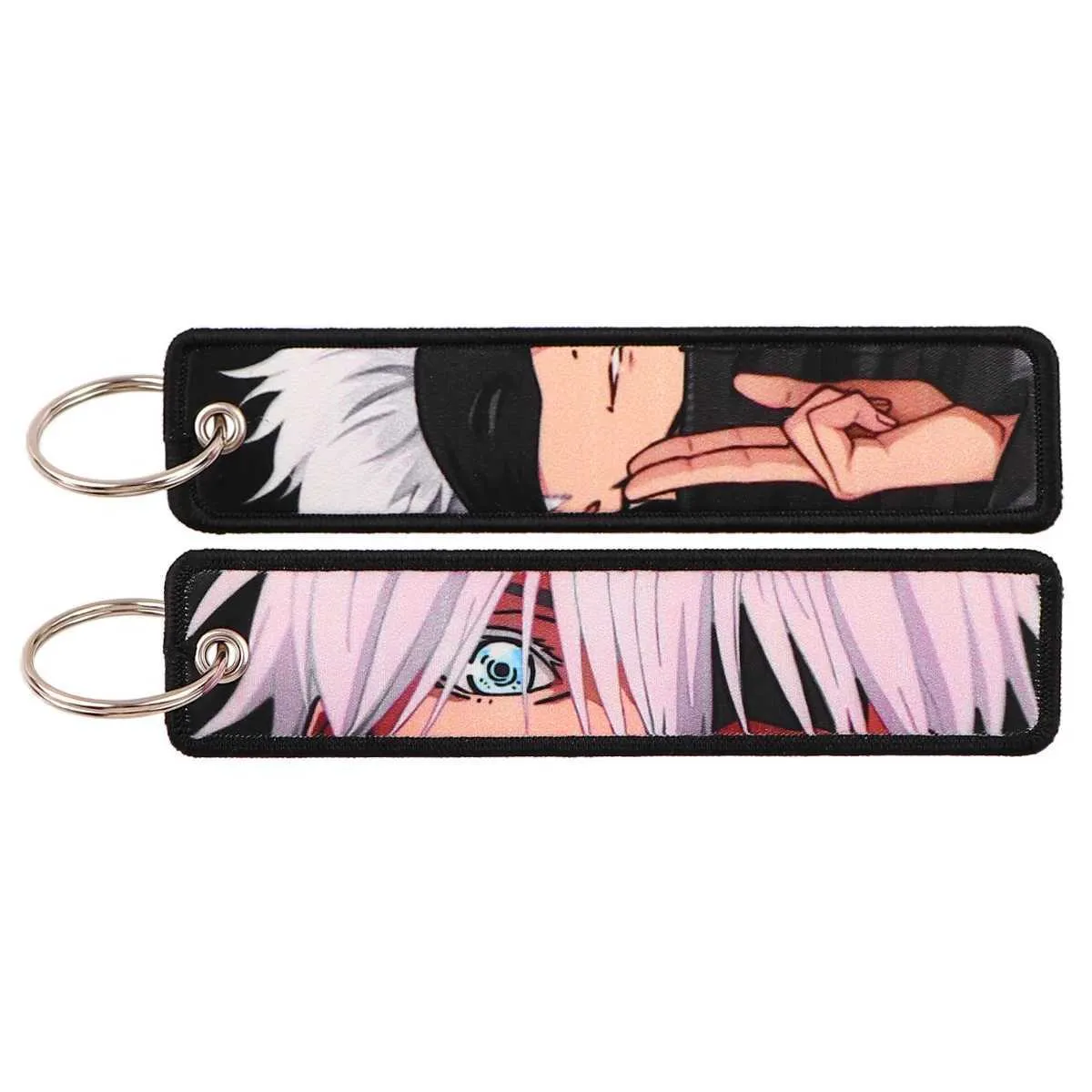 Key Holder Keychain, Embroidered Character Keyring Japanese Inspired ...