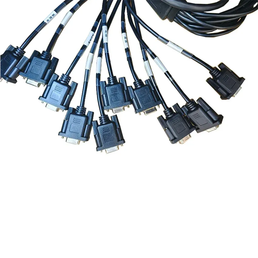 Car OBDII Diagnostic Cable: Male To 10 Pin DB9 RS232 Serial OBD2 ...