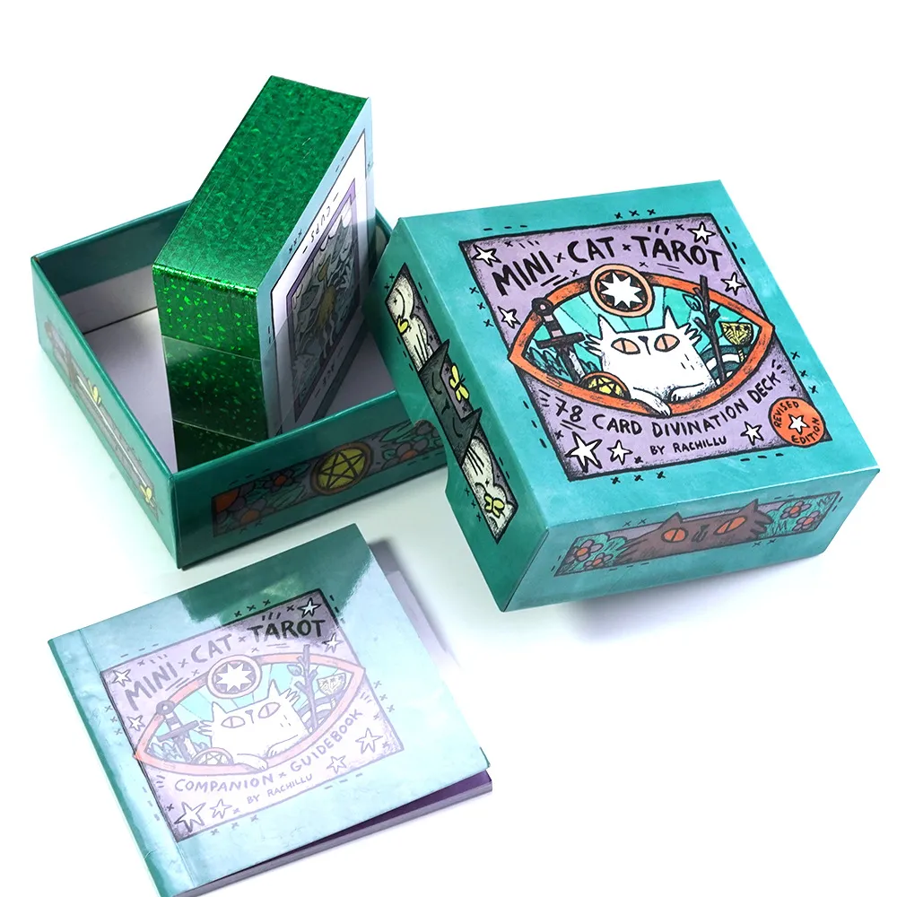 Mini Cat Tarot Deck: Fate Divination Oracle Cards With Guidebook For ...