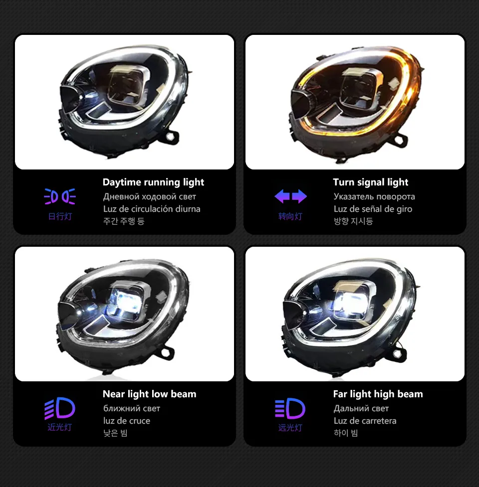 DHgate.com:Mini R60 LED Headlight Projector Lens for 2010-2016 ...