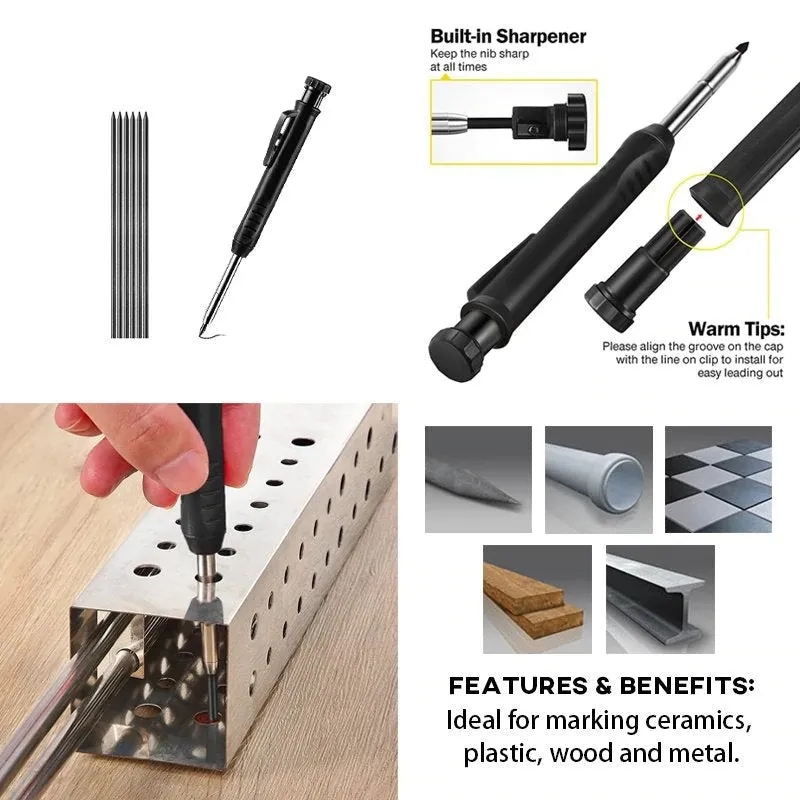 Metal Pencil Wood Scribe: Aluminum Alloy Scribing Tool With Deep Hole ...