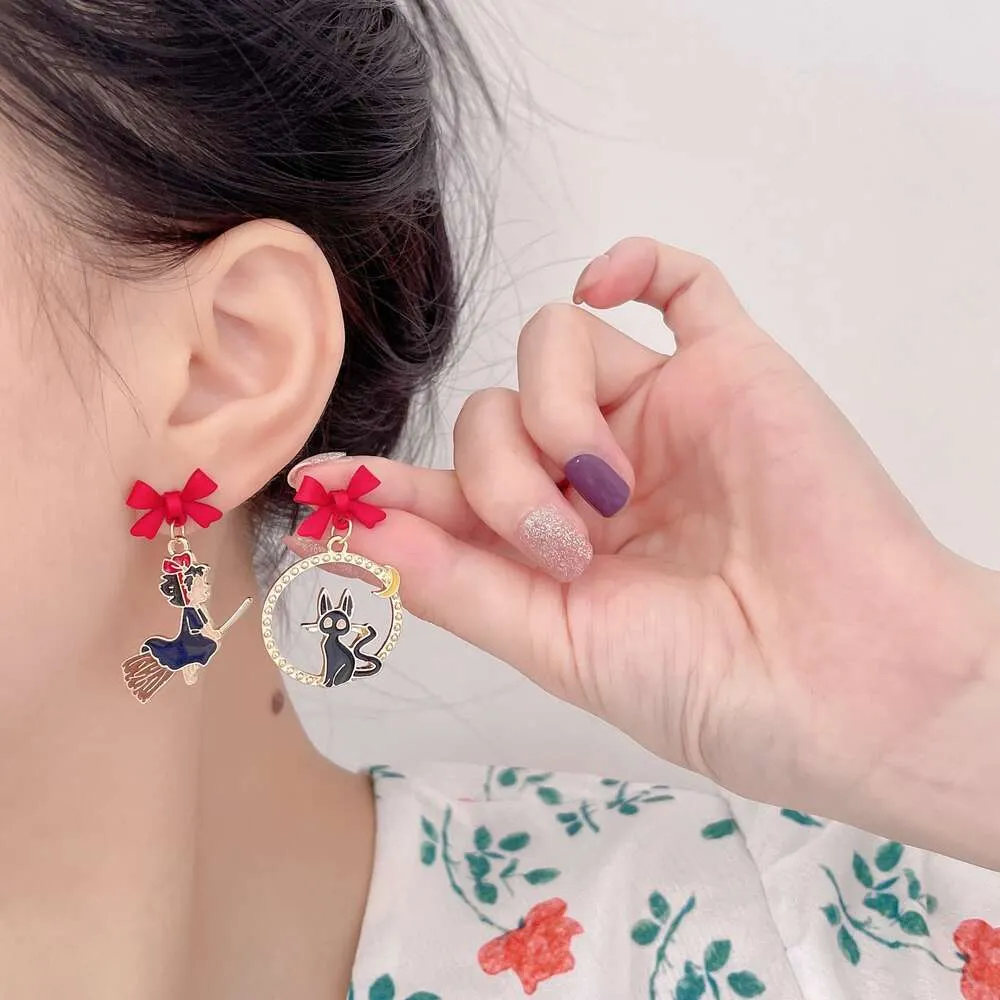 DHgate.com:Black Cat Witch Needle Cartoon Bow Childrens Asymmetric Ear ...