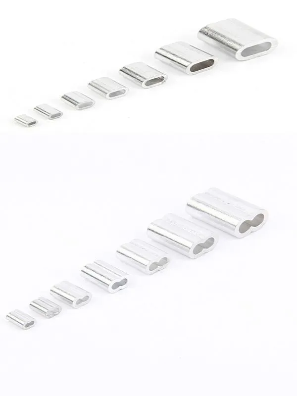 Customizable Wire Rope Clamps - M1.2 to M4.0 Aluminum Ferrules, 8-Shape ...