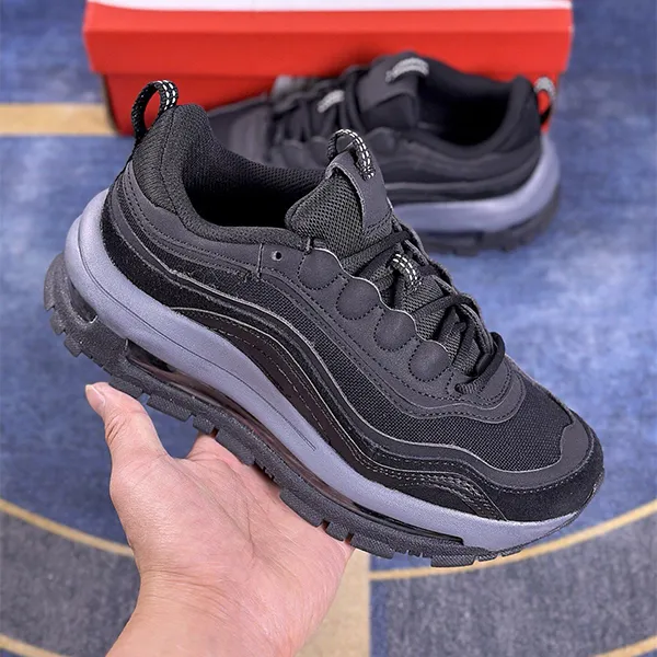 2024 Freizeitschuhe 97 MSCHF X INRI Jesus Undefeated Black Triple White ...