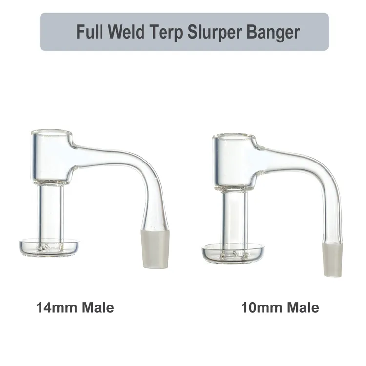 QuartzPro Terp Slurper Banger Set 10mm/14mm Male Beveled Edge, Spinning ...