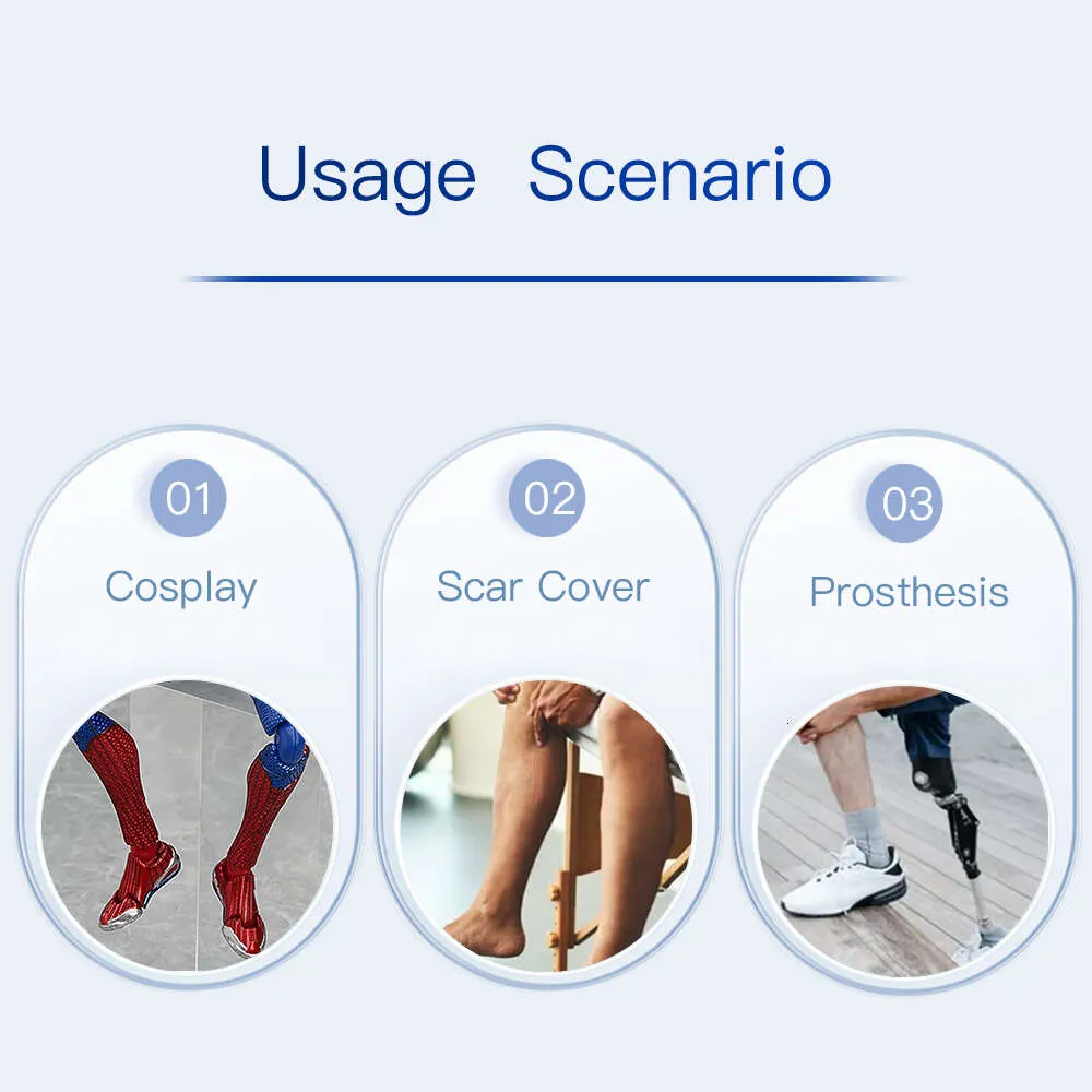 DHgate.com:2PCSSilicone Prosthetic Leg Cover, Artificial Leg Suit, Foot ...