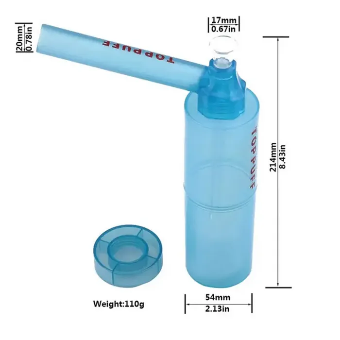 Top Puff Portable Plastic Smoking Hand Pipe 2024 Acrylic Hookah ...