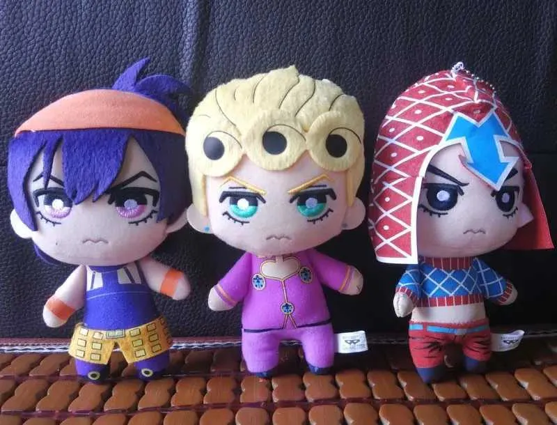 New Jojos Bizarre Adventure Golden Wind Plush Giorno Narancia Mista ...