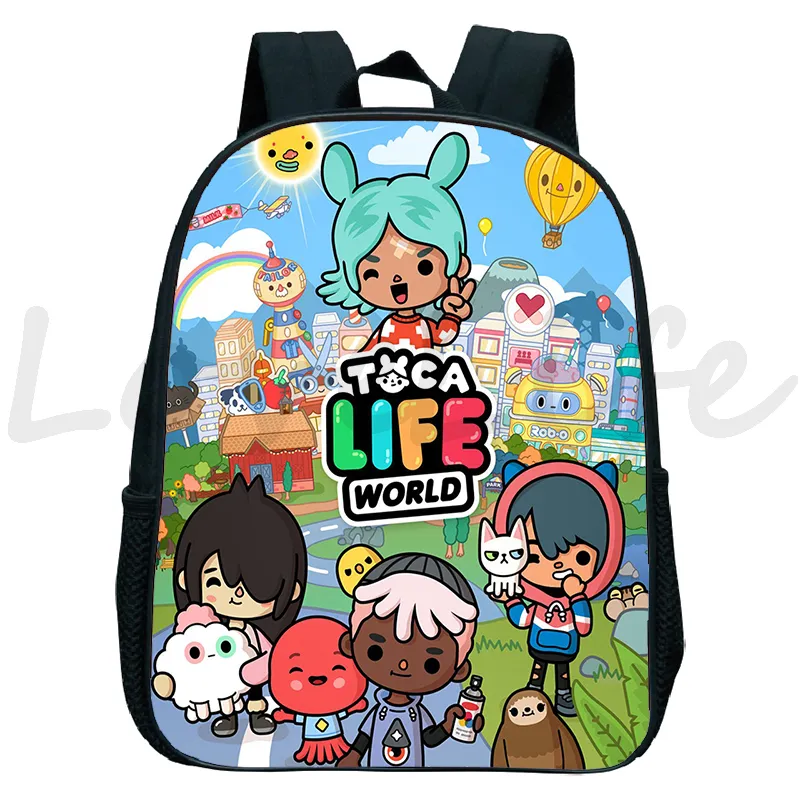 Kids Cartoon Backpacks Toca Life World Mochila Cartoon Mochila Backpack ...
