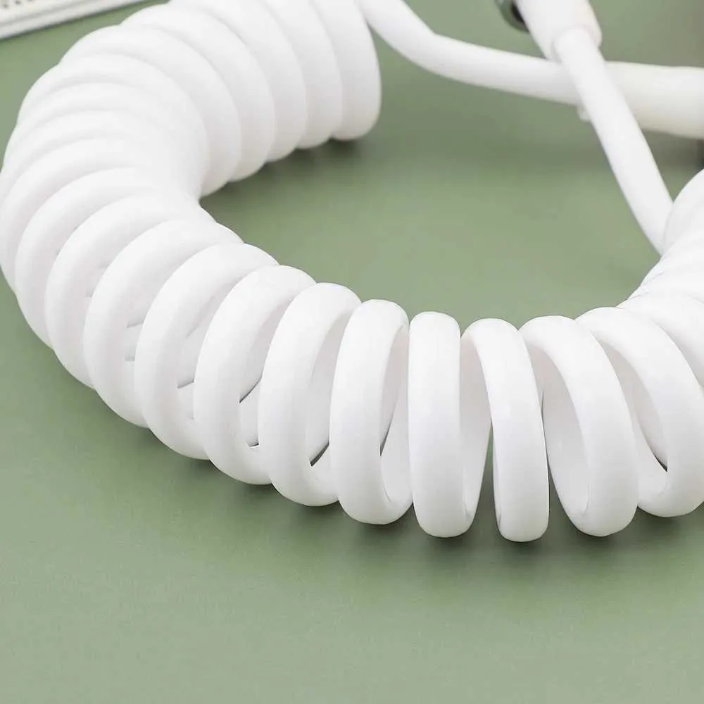 TypeMaterialLength Spring Shower Hose with Telephone Line Style ...