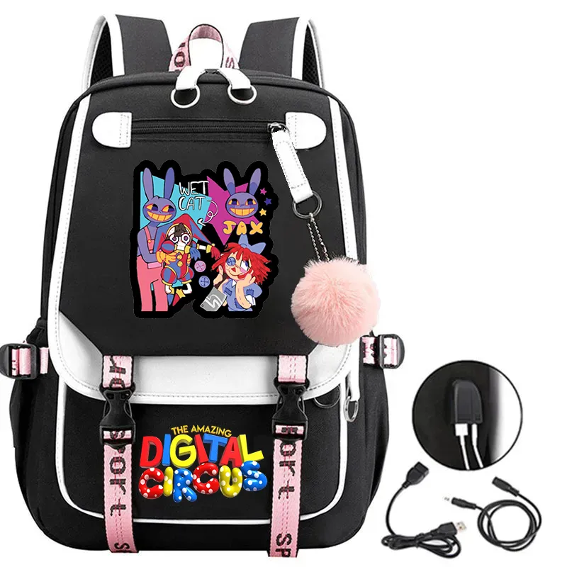 Anime Backpacks, Kawaii Backpacks: Lightweight School Bookbag With USB ...