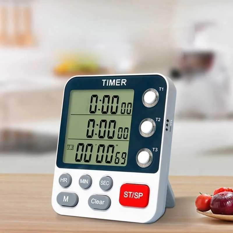 DHgate.com:3-Channel Digital Kitchen Timer Accurate Countdown/Up ...