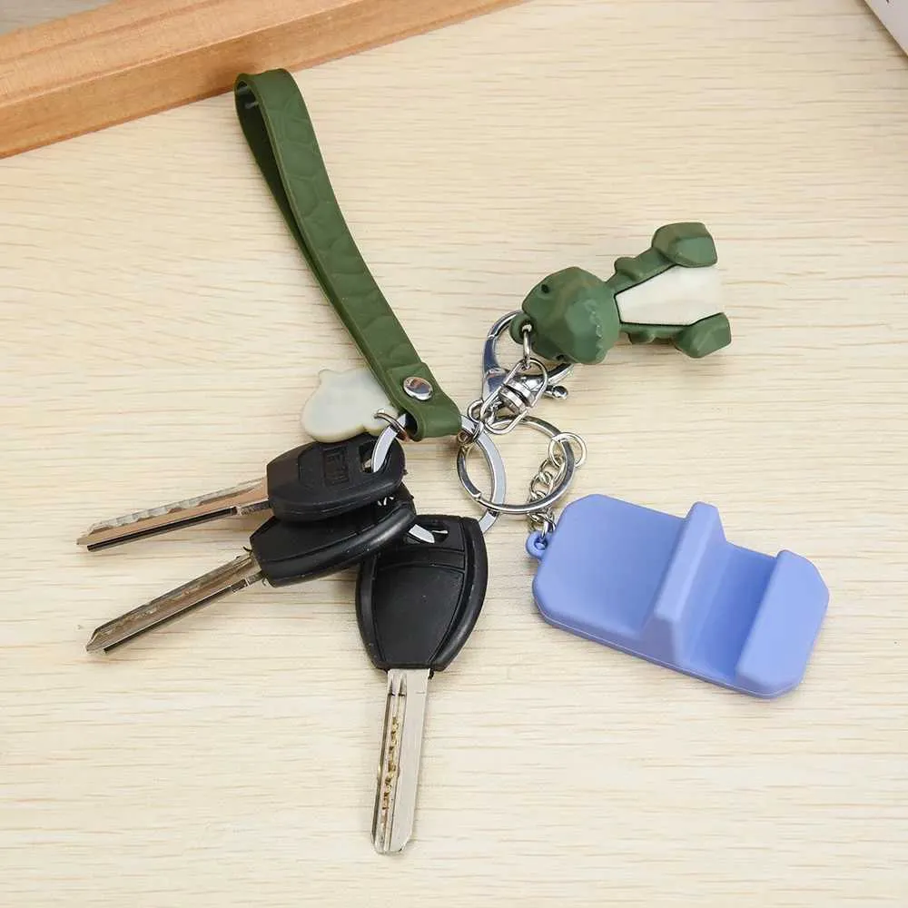 Mini Keychain Phone Stand - Portable Cellphone Holder Keyring ...