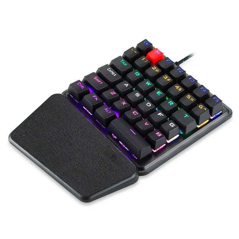 Keyboard Mini Gaming One Handed Keypad: Mechanical Feel, ABS Mini ...