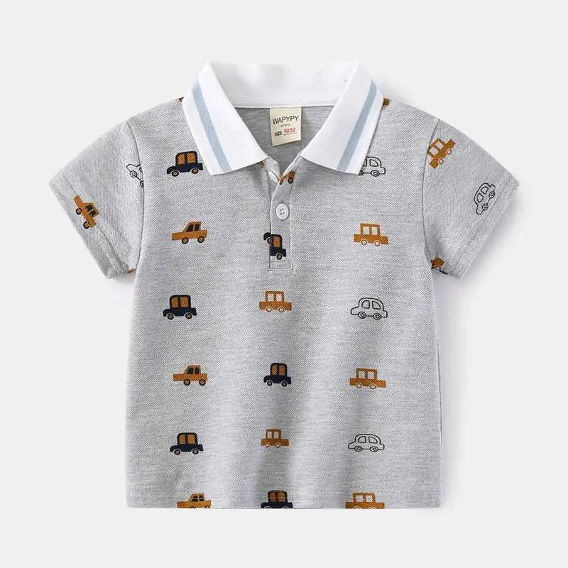 Baby Boy Summer Polo Shirt - Soft Cotton Cartoon T-Shirt for Toddler ...