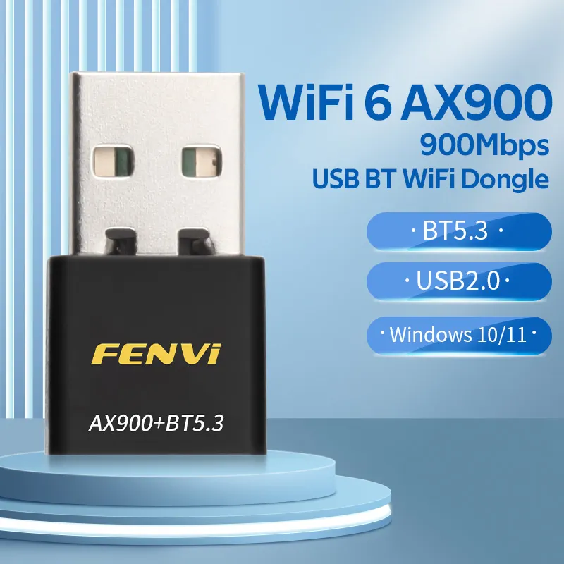 DHgate.com:Fenvi WiFi 6 AX900 BT5.3 USB WiFi Adapter 802.11ax Dual Band 2.4G/5GHz WiFi Card USB ...