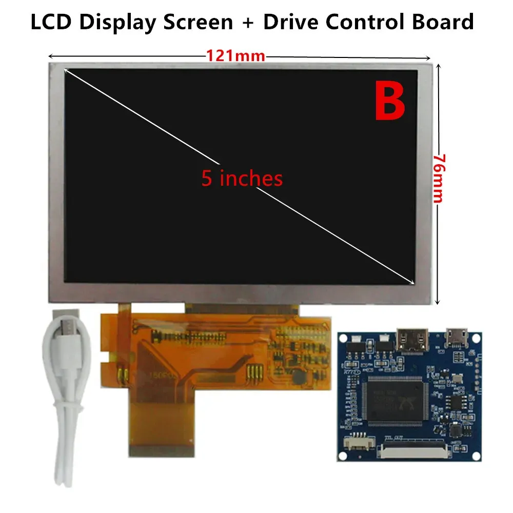 DHgate.com:800x480 LCD Display Screen Portable DIY Monitor Kit for ...