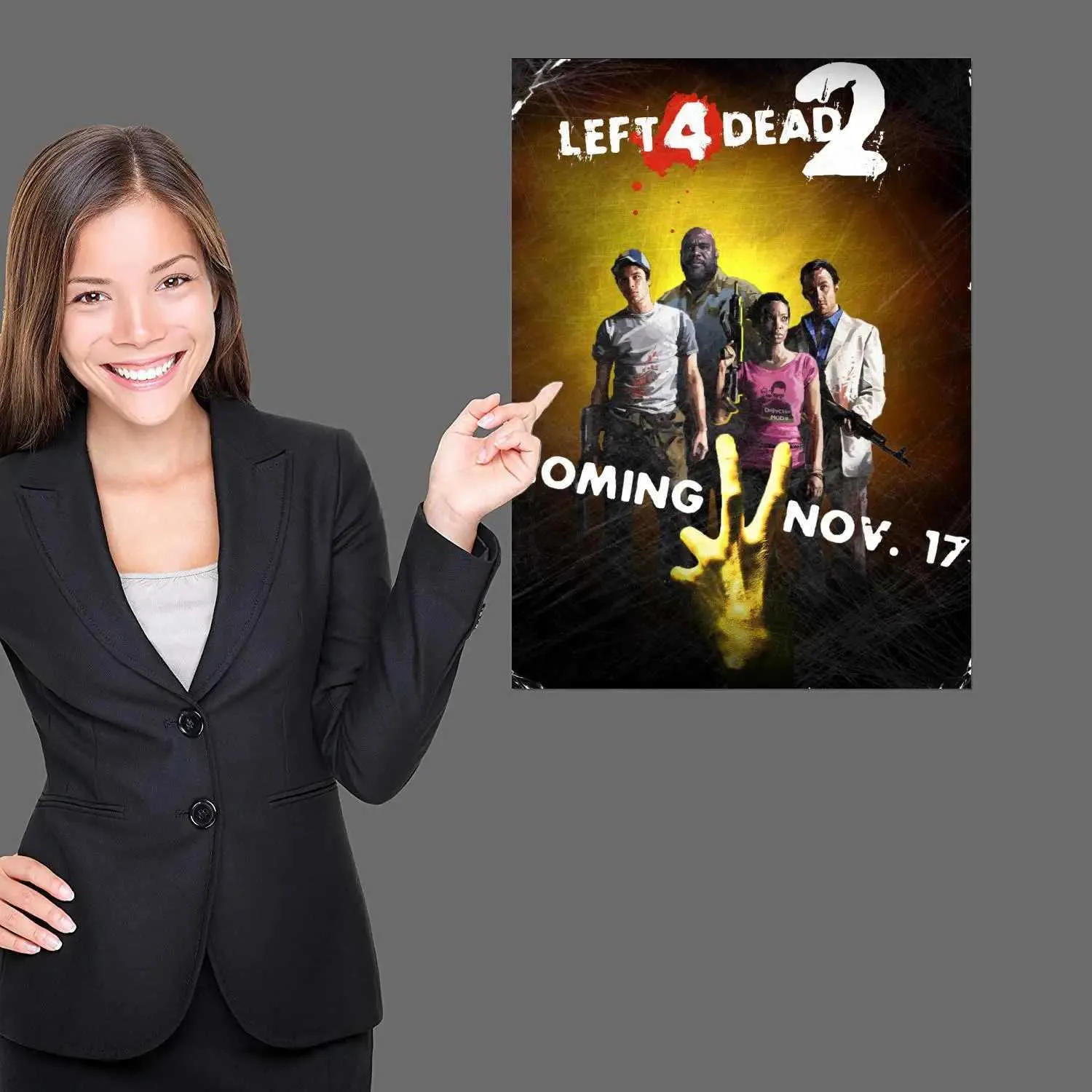 Left 4 Dead 2 Poster - Zombie Game Canvas Art Print, Modern Wall Decor ...