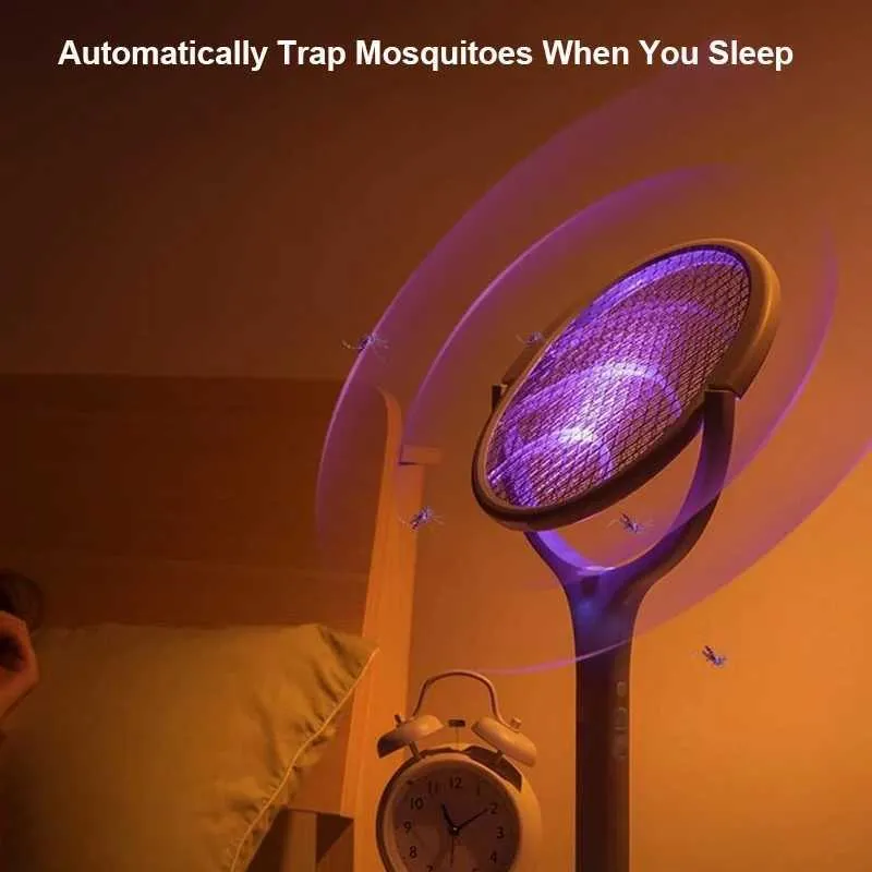 5-in-1 Rechargeable Mosquito Zapper Wand & Bug Zapper: 90° Rotary ...