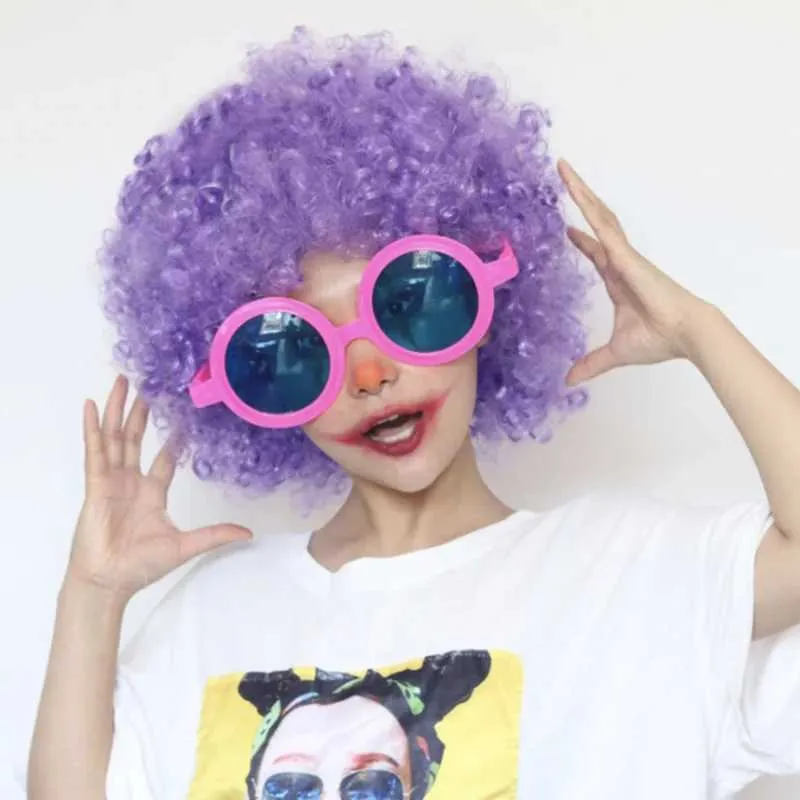 Rainbow Explosion Wig: Curly Costume Hair for Kids & Adults - Party Fun ...