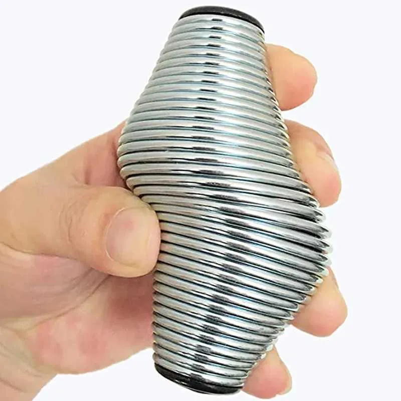 Metal Spring Hand Grip Ball Adults Antistress Fidget Toy Autism TDAHD ...