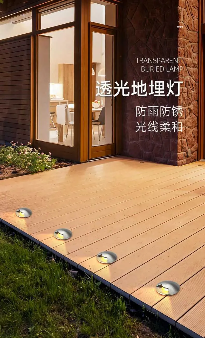 DHgate.com:42/52/65mm LED Ground Lights, IP67 Waterproof Outdoor Step ...