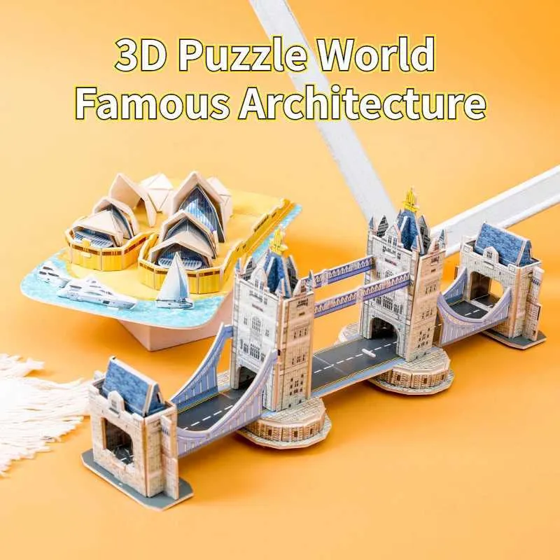 Handmade 3D World Architecture Puzzle Mosasaurus Toy For Early ...