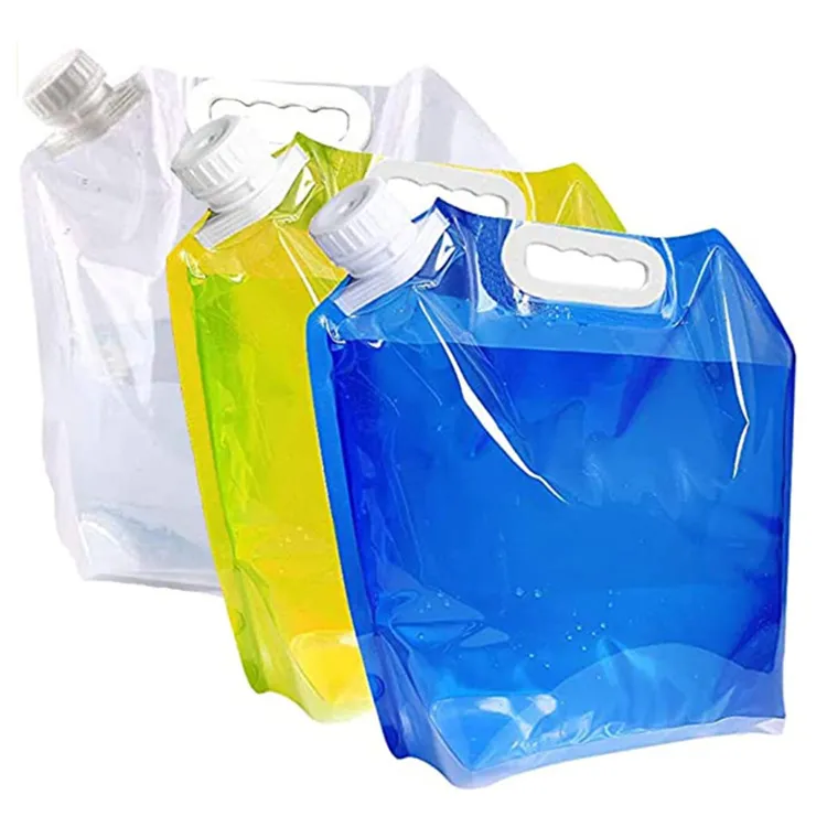 5L Outdoor Folding Water Carrier Bags, Collapsible BPA Free Water Bag ...