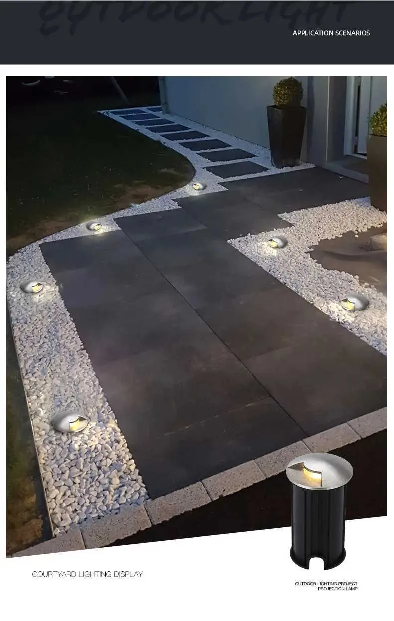 DHgate.com:42/52/65mm LED Ground Lights, IP67 Waterproof Outdoor Step ...