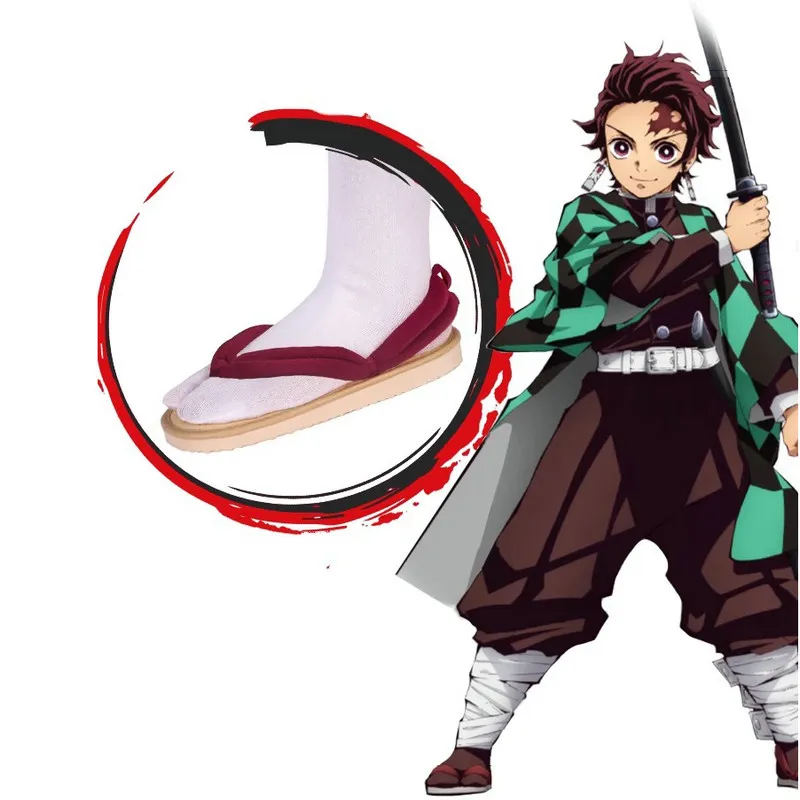 Demon Slayer Slippers Kimetsu No Yaiba Flip Flops For Cosplay Kamado ...