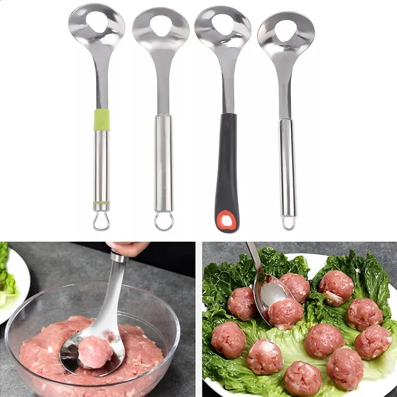 Stainless Steel Meatball Maker Spoon - Non-Stick Kitchen Gadget for ...