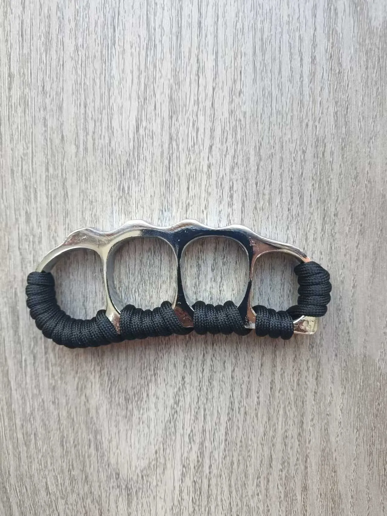 Brass Knuckles Four Self Defense Finger Tiger Hand Brace Fist Zinc ...