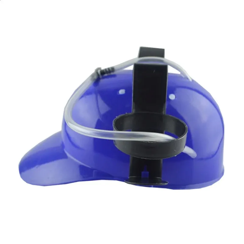 Silly Drinking Hat with Straws - Beverage Beer Helmet for Hands-Free ...