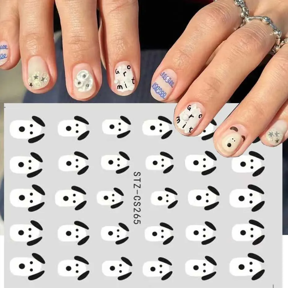 Kawaii Nail Art: 3D Puppy Dog Nail Stickers, Anime Animal Design, Self ...