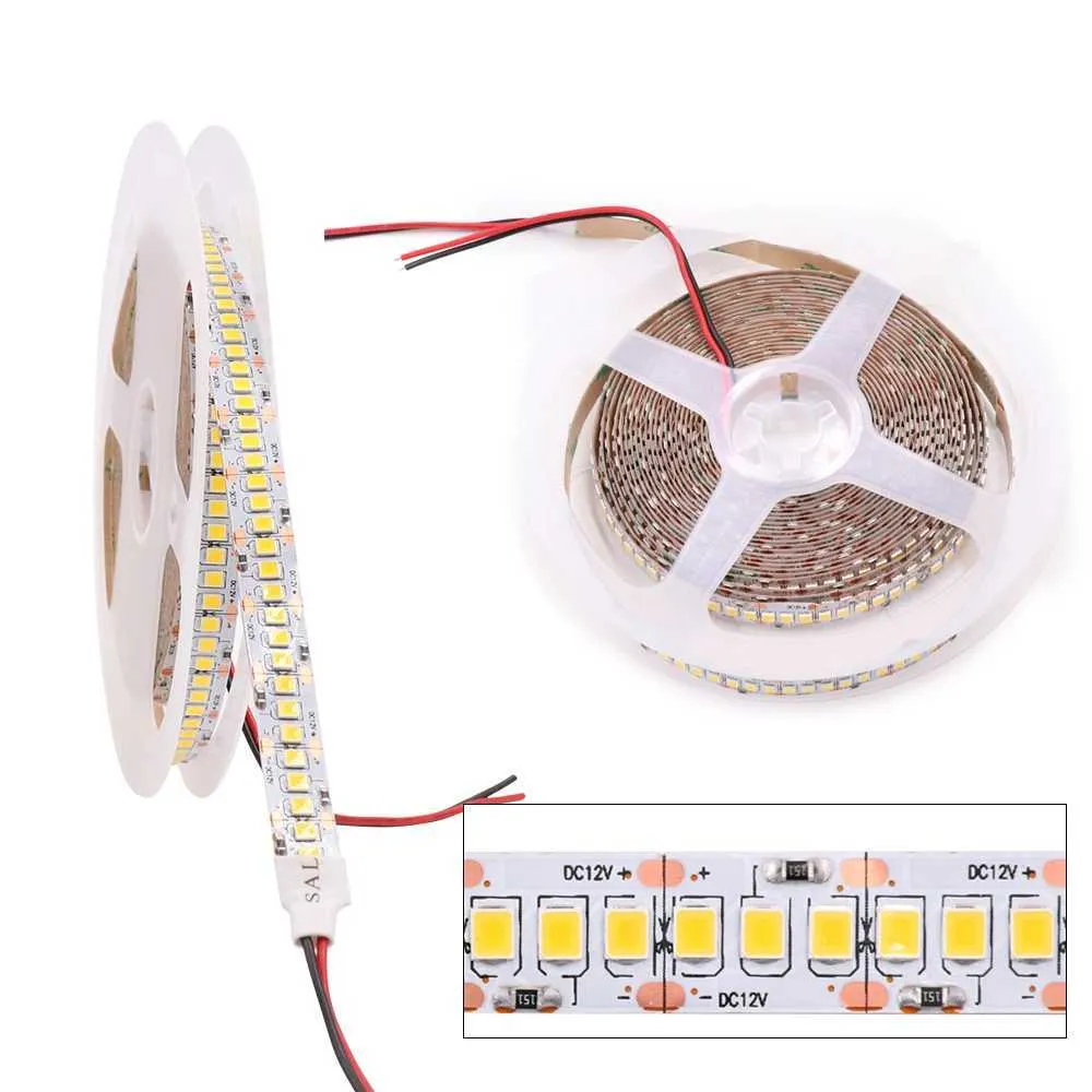 2835 Double-Row LED Strip: 480 LEDs/m, 24V/12V, 5M, 2400 LEDs, Flexible ...