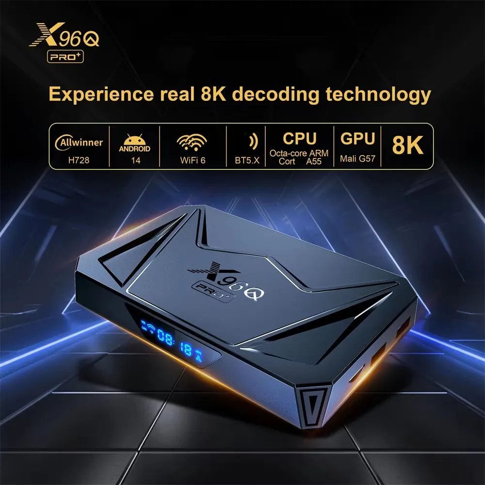 DHgate.com:X96Q Pro+ Android 14 TV Box BT Voice Remote Control ...