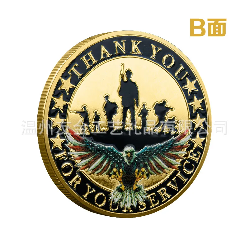 Arts And CraftsLucky Foreign Trade Challenge Coin Metal Coin ...