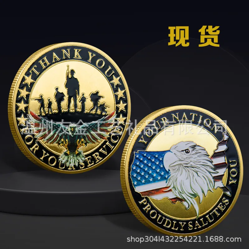 Arts And CraftsLucky Foreign Trade Challenge Coin Metal Coin ...