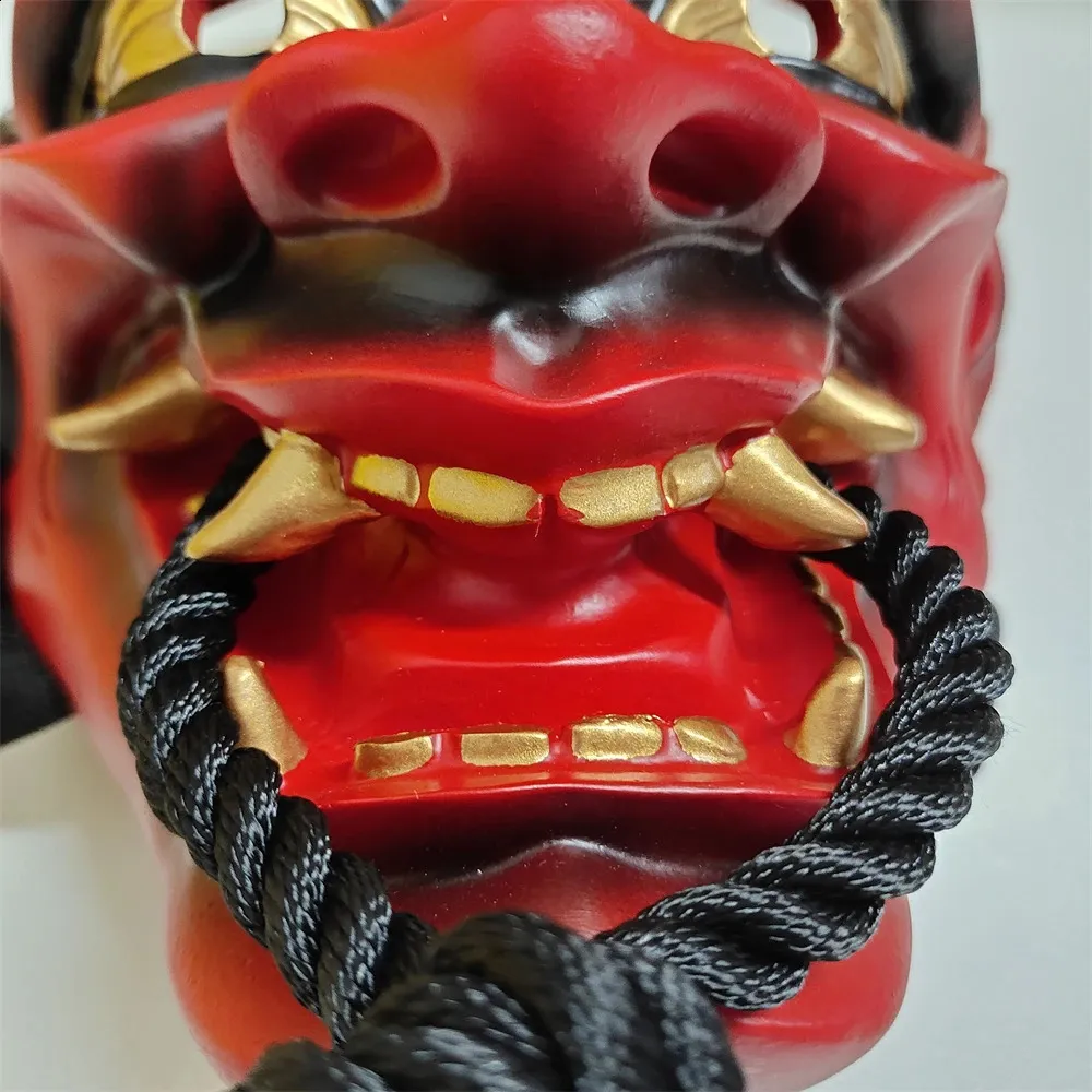 Japanese Horror Demon Resin holika mask - 2 Samurai Oni Masks for ...