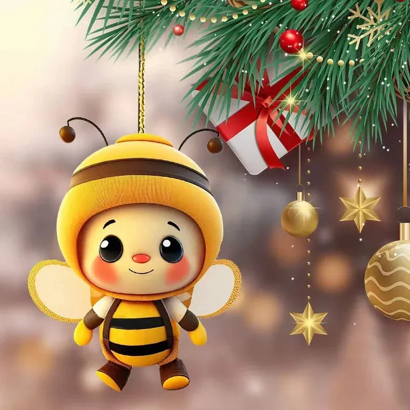 Cute Auto Accessories Bee Themed Car Pendant Whimsical Bees Decorations ...