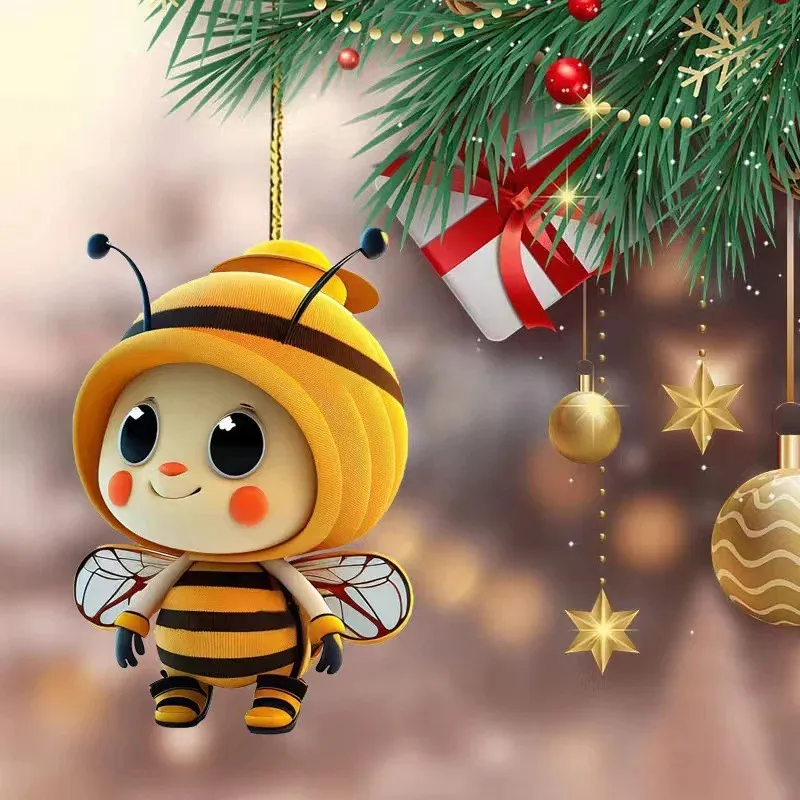 Cute Auto Accessories Bee Themed Car Pendant Whimsical Bees Decorations ...