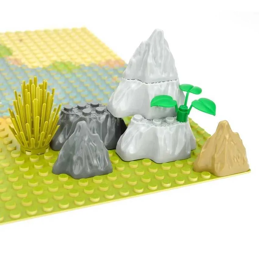 DIY Rock Panel Building Blocks Set, City View Mountain Rockery ...